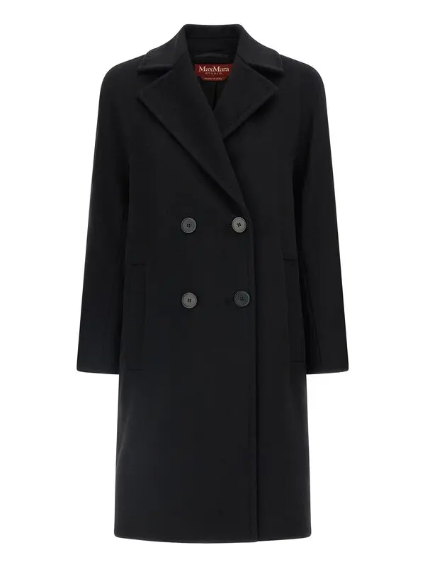 Max Mara Agenda Virgin Wool Coat - Black