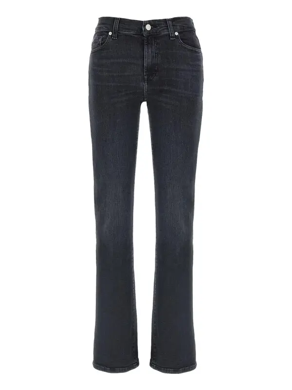 7 For All Mankind Earthkind Slim Illusion Bootcut Jeans - Black