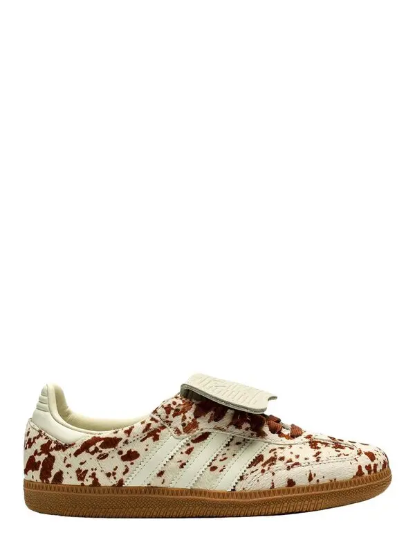 Adidas Cow Print Suede Sneakers - White