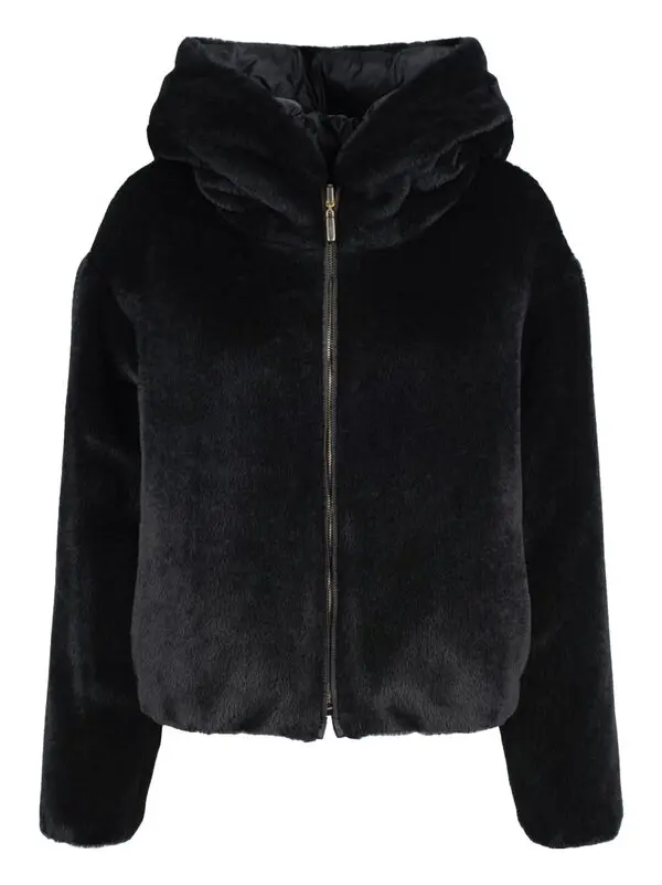 Max Mara Reversible Short Padded Jacket - Black
