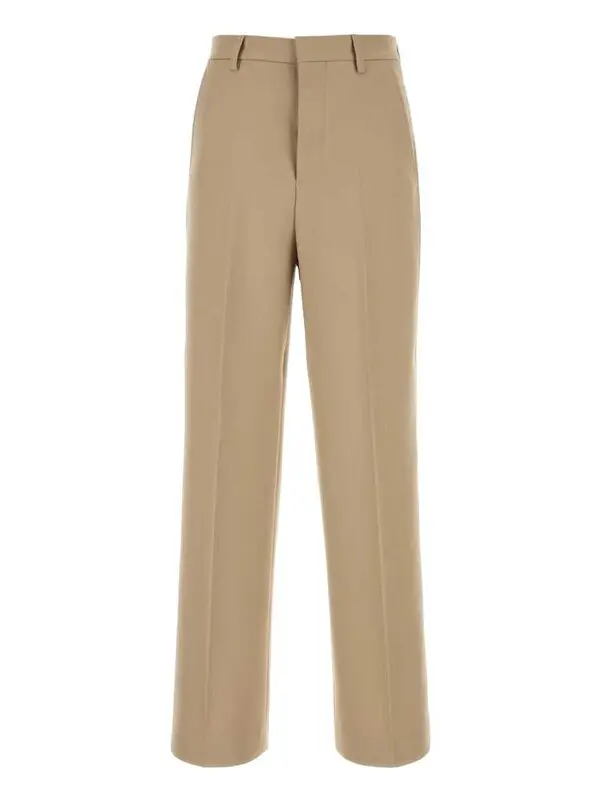 Ami Cappuccino Wool Pants - Beige O Tan