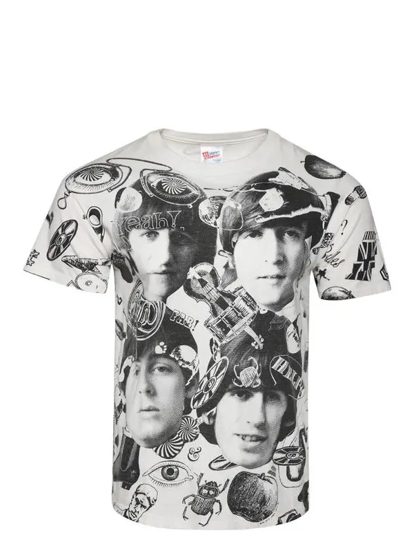 EARTHLING VIP Beatles T-shirt Black And - White