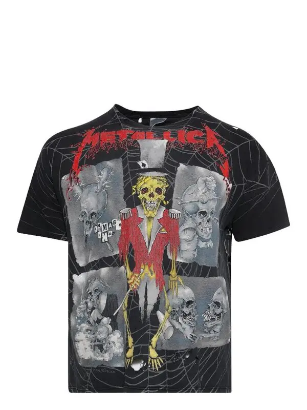 EARTHLING VIP Metallica Vintage Tee Black - A