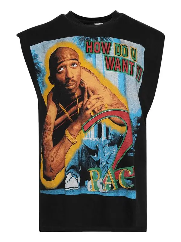 EARTHLING VIP Tupac Vintage Sleeveless Tee Tupac - A