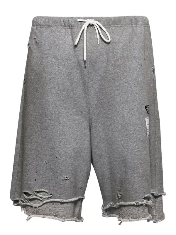 Mihara Yasuhiro Layered Cotton Shorts - Grey