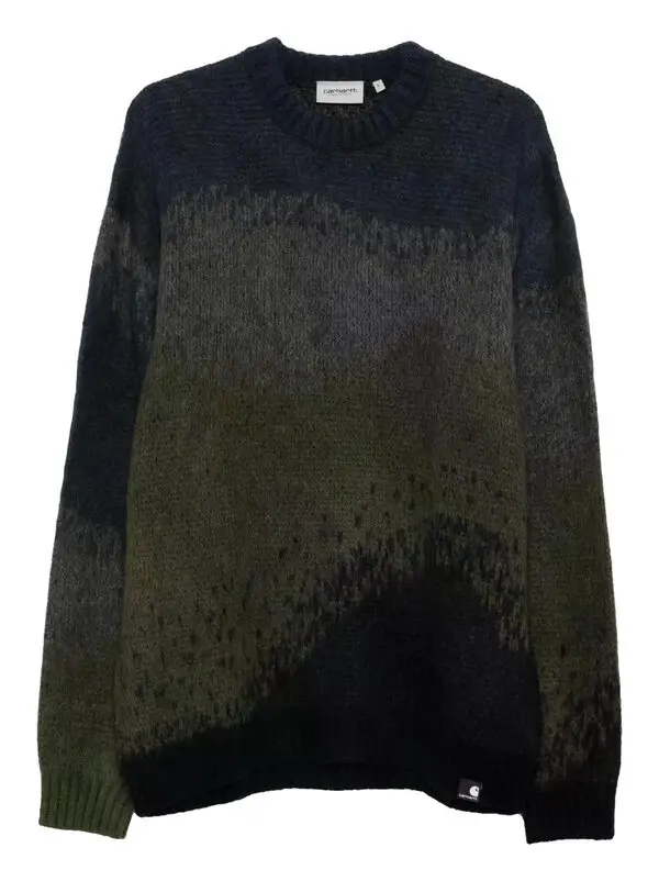 Carhartt Work In Progress Tinley Colour-block Crew-neck Sweater - Blue