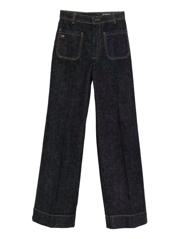 Victoria Beckham Alina Pocket Jeans - Blue