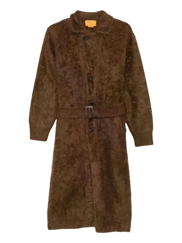 Guest In Residence Belted Buttoned Coat - Brown