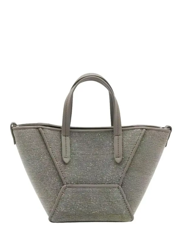 Brunello Cucinelli Embellished Tote Bag - Silver