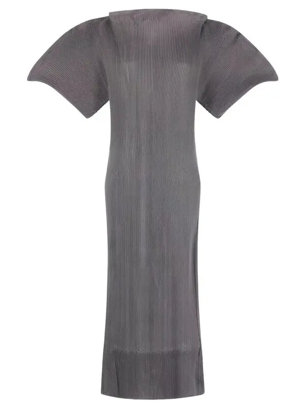 MELITTA BAUMEISTER Pleated Midi Dress - Grey