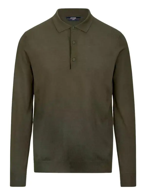 K-WAY Buttoned Polo Shirt - Green