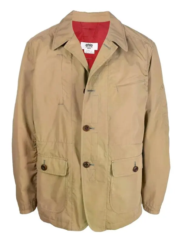 Junya Watanabe Single-breasted Button Shirt Jacket - Neutrals
