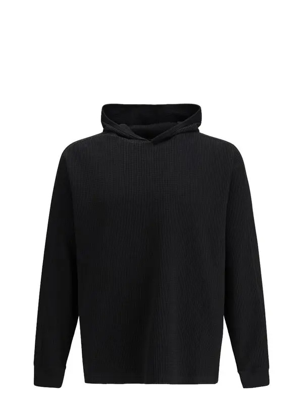 Herno Honeycomb Cotton Jersey Sweatshirt - Black