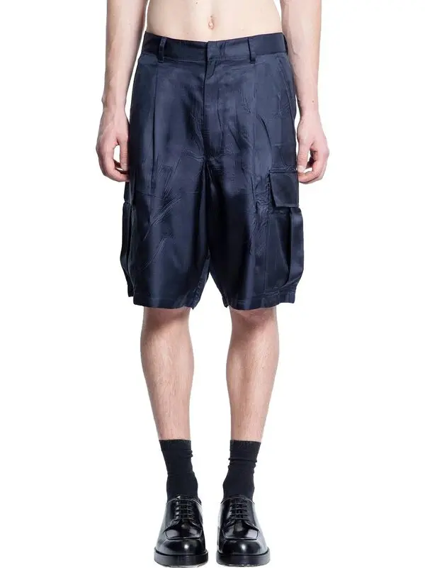 Prada Silk Shorts - Blue
