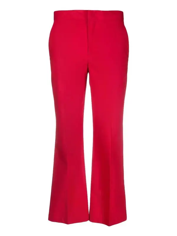 TWINSET Cropped Tailored Trousers - Red