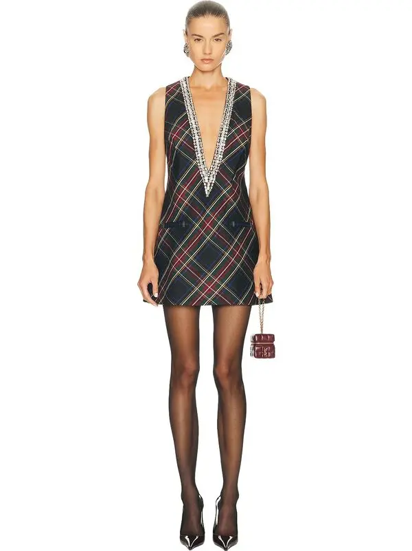 Retrofete Nancie Dress - Black Tartan
