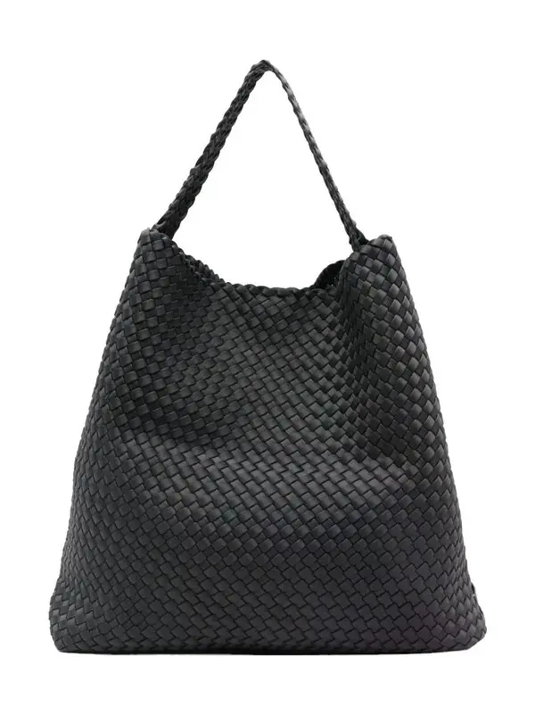 NAGHEDI Large Nomad Woven Tote Bag - Black