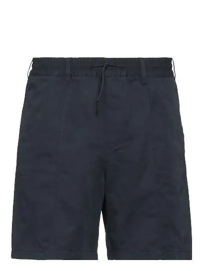 Emporio Armani Solid Color Casual Shorts - Blue