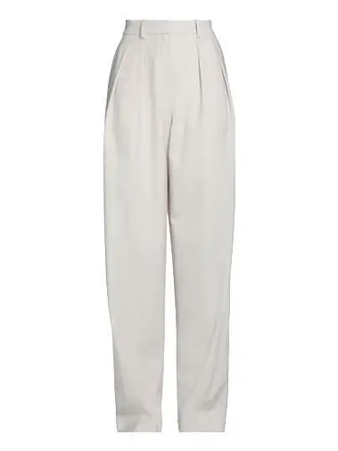 Theory Wide-leg Pants With Belt Loops - Light Grey