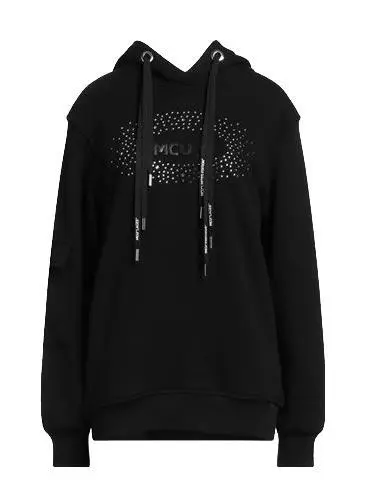 M.C.U. MARCO CASSESE UNION Cotton Sweatshirt With Swarovski Crystal Embellishments - Black