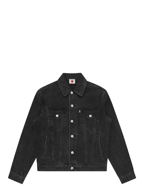 ICECREAM Graphic Print Denim Jacket - Black