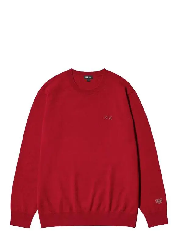 Uniqlo Cashmere Crewneck Sweatshirt - Red