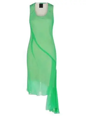 Givenchy Ruffled Silk Dress - Absynthe Green