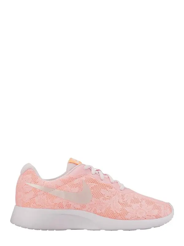Nike Tanjun Pink Mesh Floral Sneakers - Prism Pink/pearl White
