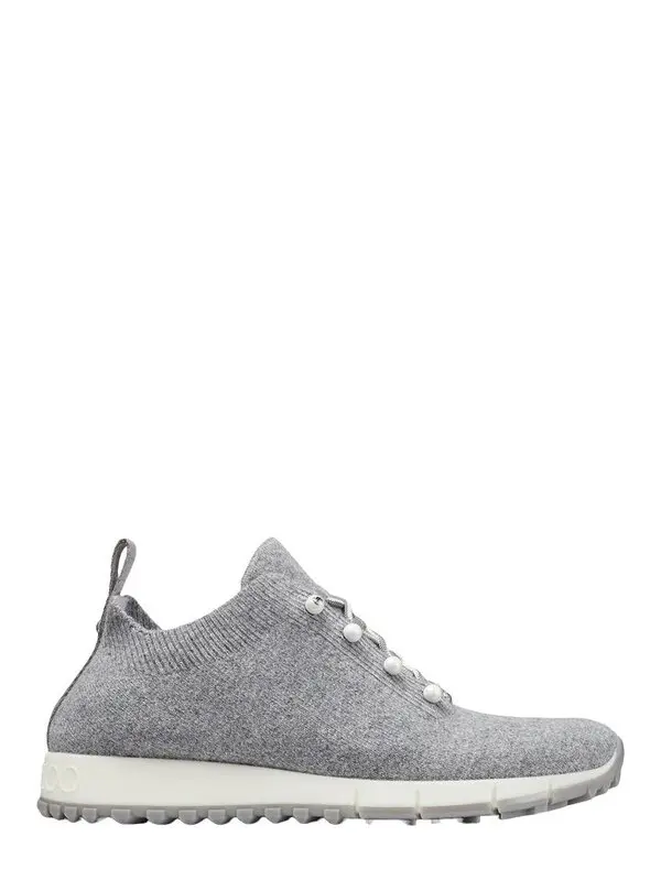 JIMMY CHOO Veles Cashmere Knit Trainers - Ash Mix