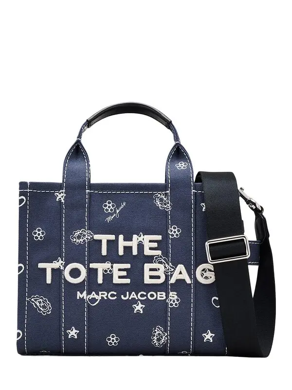 Marc Jacobs The Bandana Canvas Tote Bag - Navy Multi
