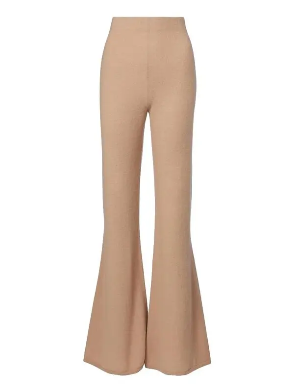 Gabriela Hearst Kaulike Cashmere Flared Pants - Beige