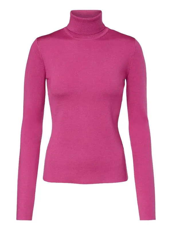 Gabriela Hearst May Wool, Cashmere, And Silk Turtleneck Sweater - Pink