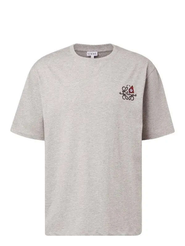 Loewe X Louis Wain Anagram Cotton Jersey T-shirt - Grey
