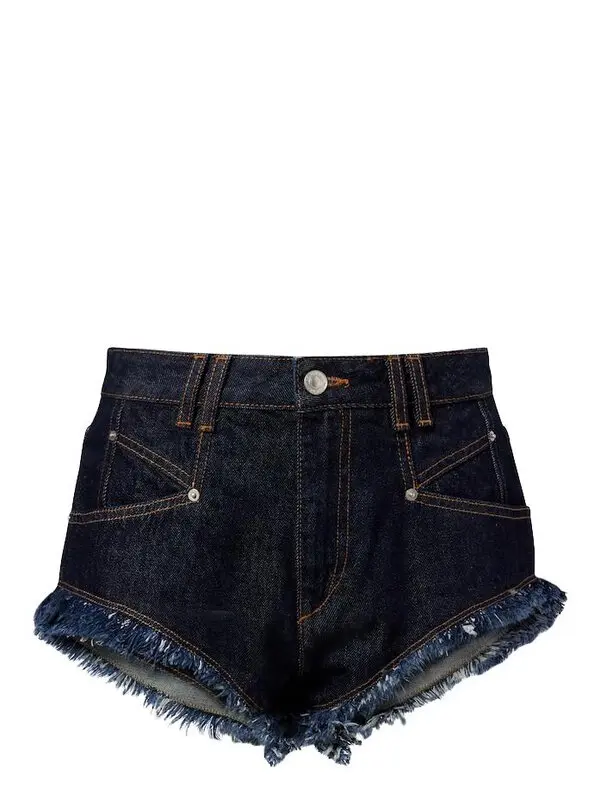 Isabel Marant Étoile Eneidala High-rise Denim Shorts - Blue