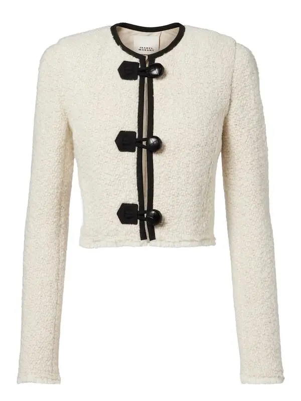 Isabel Marant Gradilia Bouclé Jacket - White