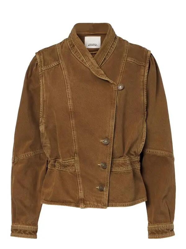 Isabel Marant Étoile Dolie Denim Jacket - Brown