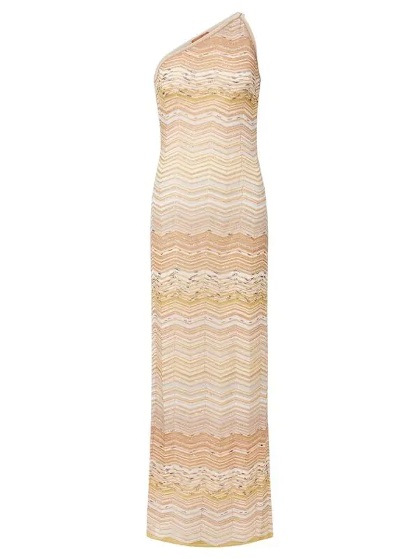 Missoni Zig Zag Lamé Maxi Dress - Gold