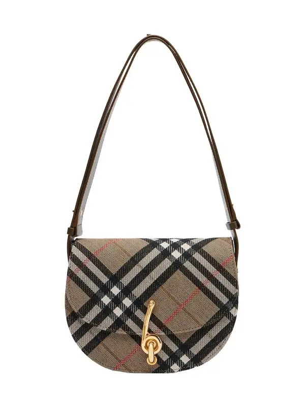 Burberry Bridle Check Small Crossbody Bag - Brown