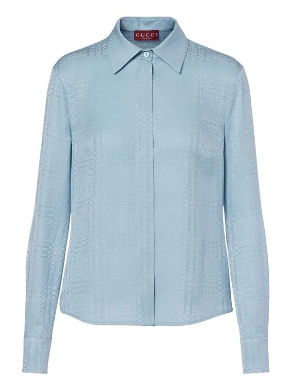 Gucci Silk Shirt - Blue