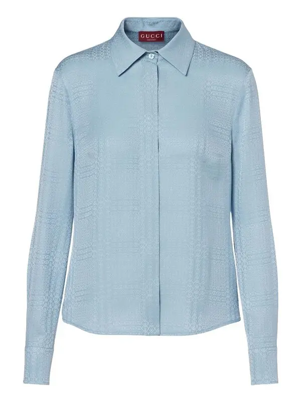 Gucci Silk Shirt - Blue