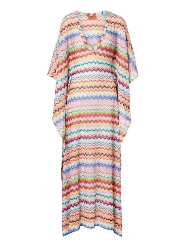 Missoni Zigzag Lamé Kaftan - Multicoloured