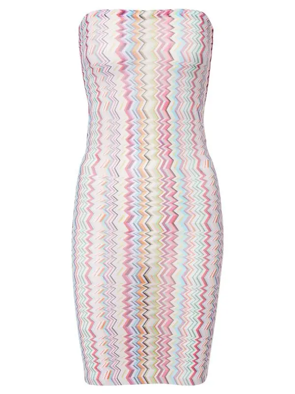Missoni Strapless Mini Dress - Multicoloured