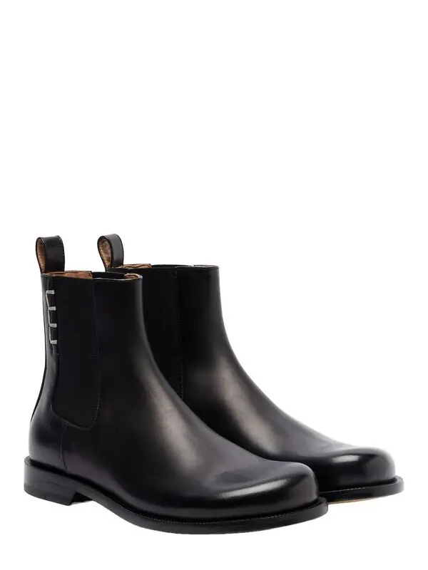 JW Anderson Leather Chelsea Boots - Black