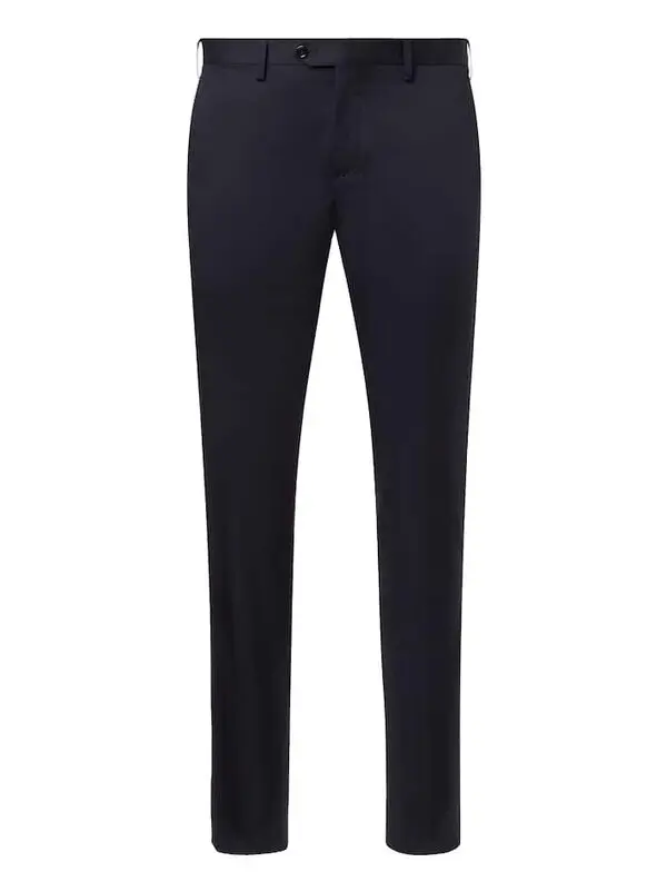 LARDINI Mid-rise Slim Pants - Blue