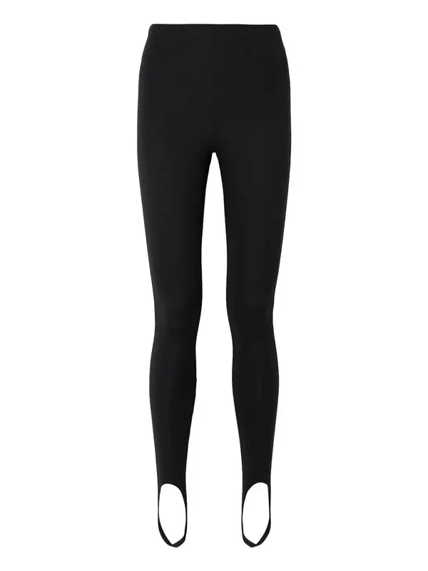 LESET Rio Stretch-ponte Stirrup Leggings - Black