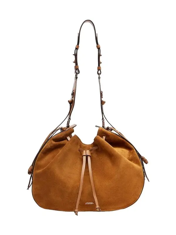 Isabel Marant Étoile Bolton Medium Suede Shoulder Bag - Brown