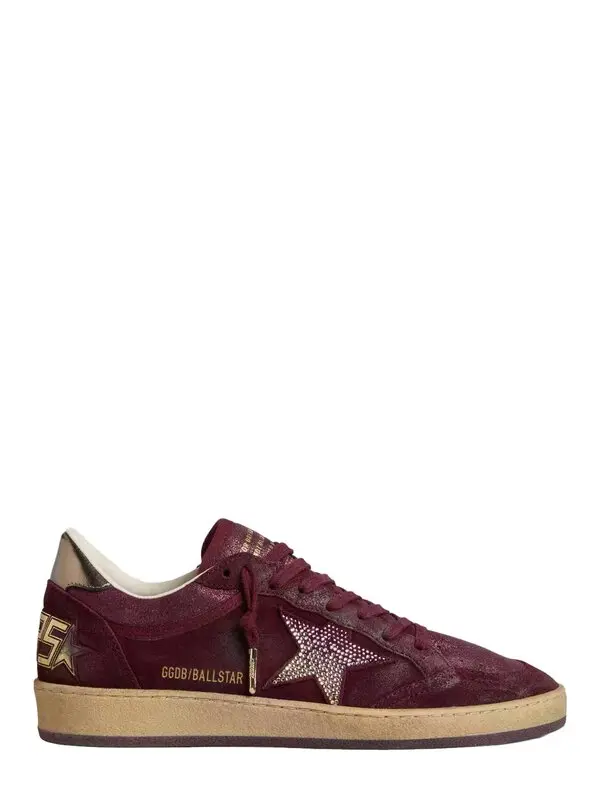 GOLDEN GOOSE Ball Star Glitter Sneakers - Red