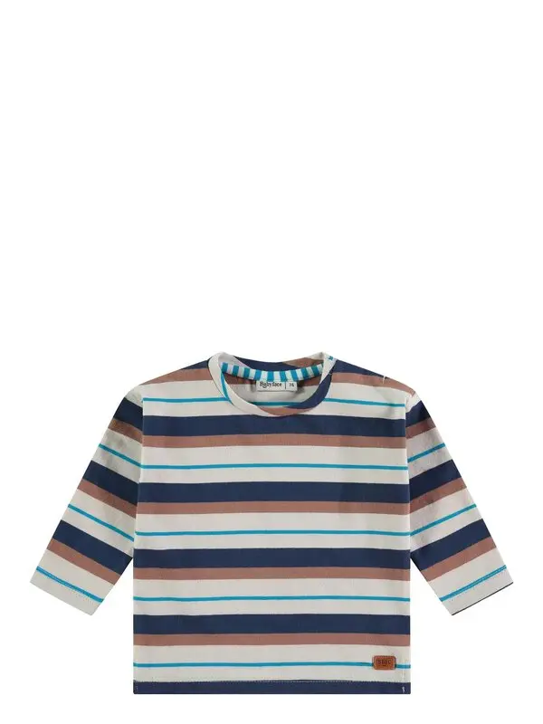 BABYFACE Multi-tone Stripe Long Sleeve T-shirt - Blue