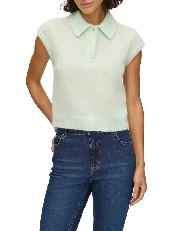 ALIGNE Lexi Polo Sweater - Mint