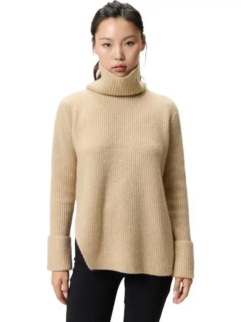 Gobi Cashmere Cashmere Sweater With Detachable Collar - Beige